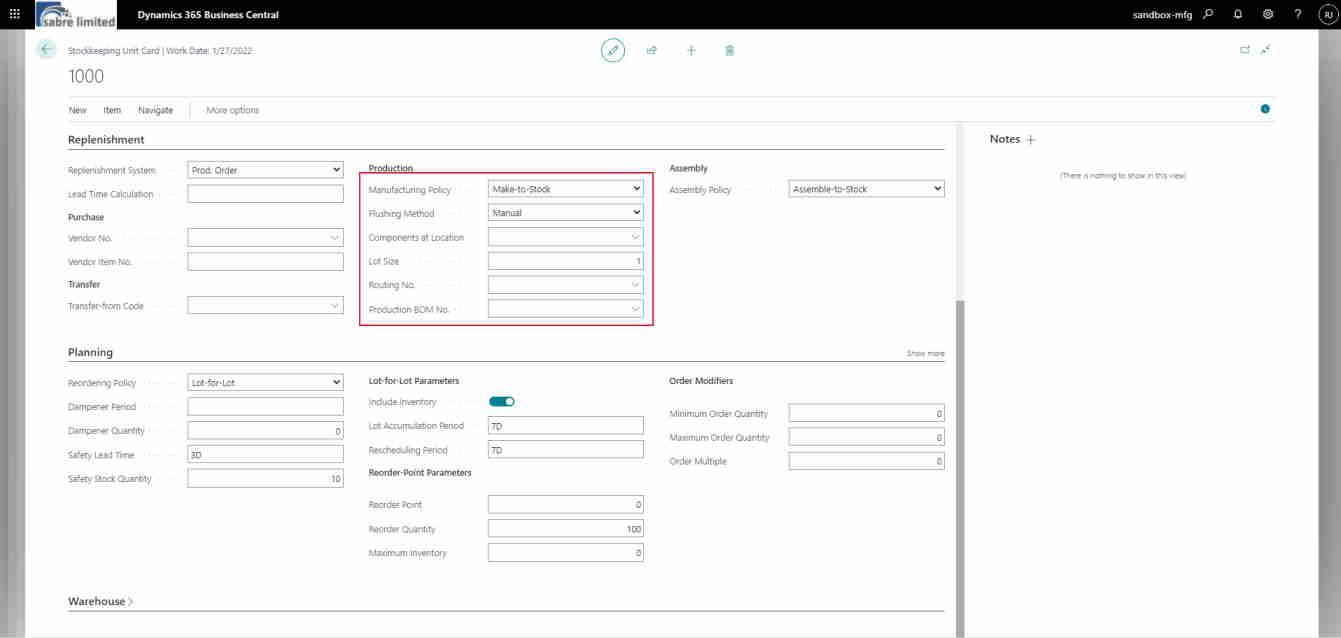 2021 Business Central Manufacturing Hot New Features
