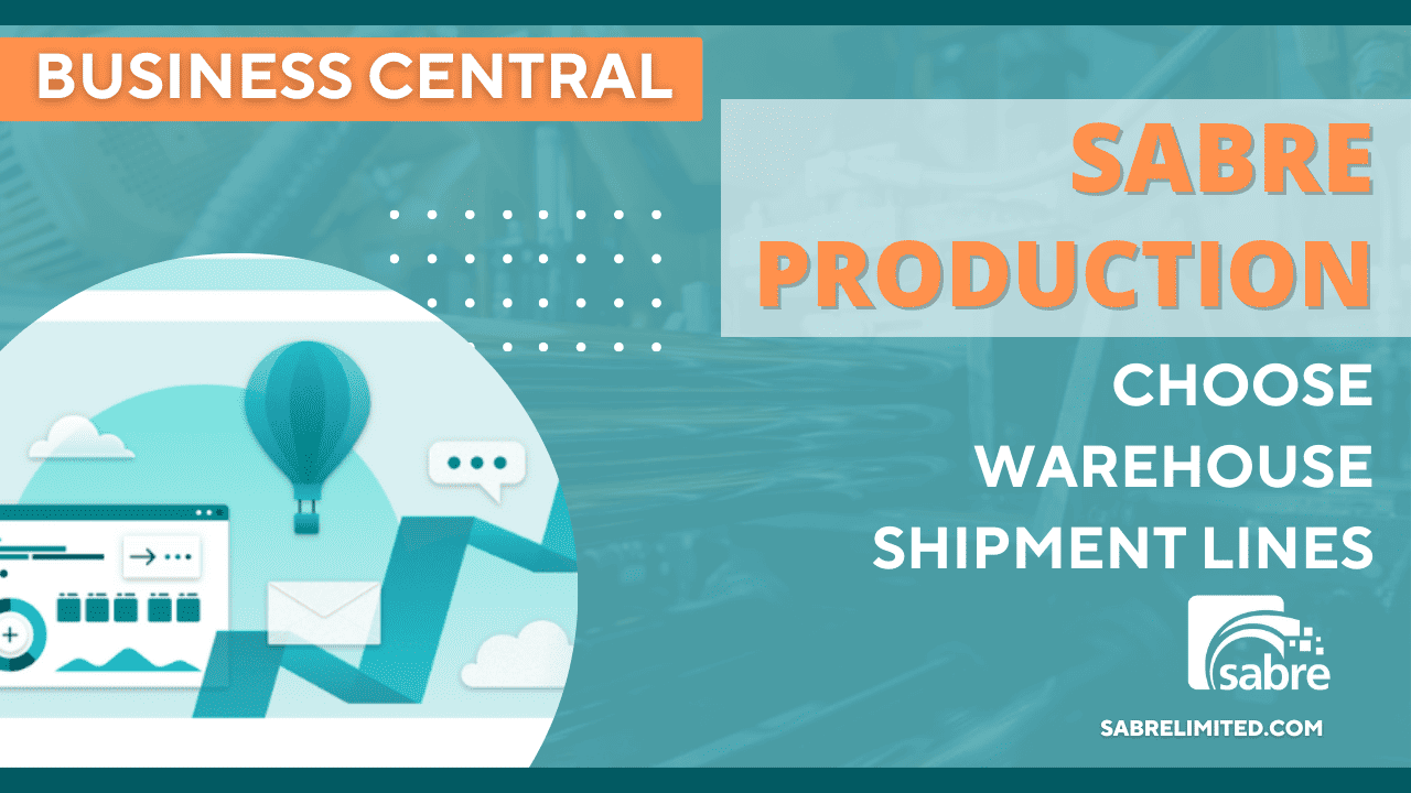 Sabre Production - Choose Warehouse Shipment Lines | Sabre Limited