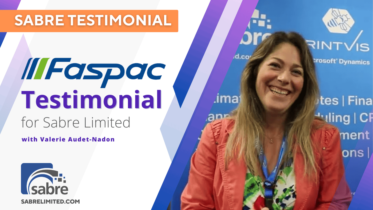 Faspac Testimonial for Sabre Limited | Sabre Limited